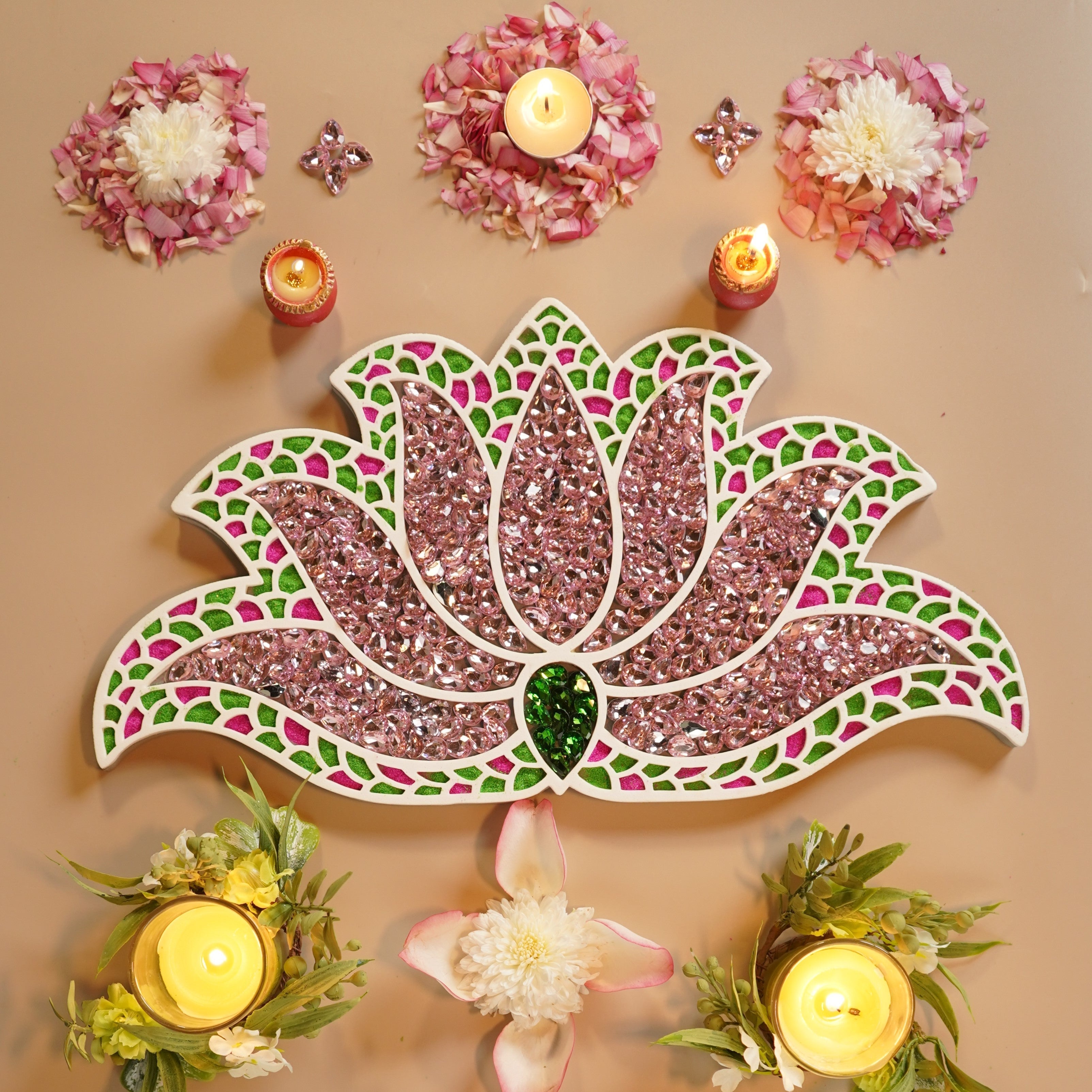 Lotus Rangoli: A Symbol of Beauty, Divinity, and Prosperity – islandrangoli