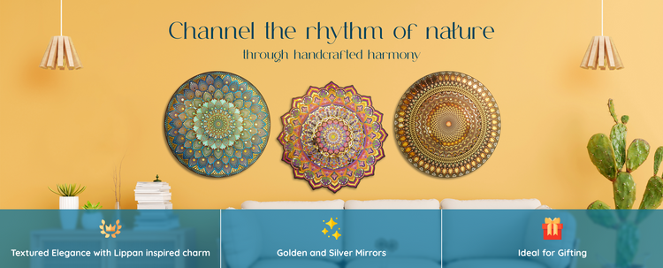 Panchtatva Mandala for Wall Decor - Island Rangoli – islandrangoli
