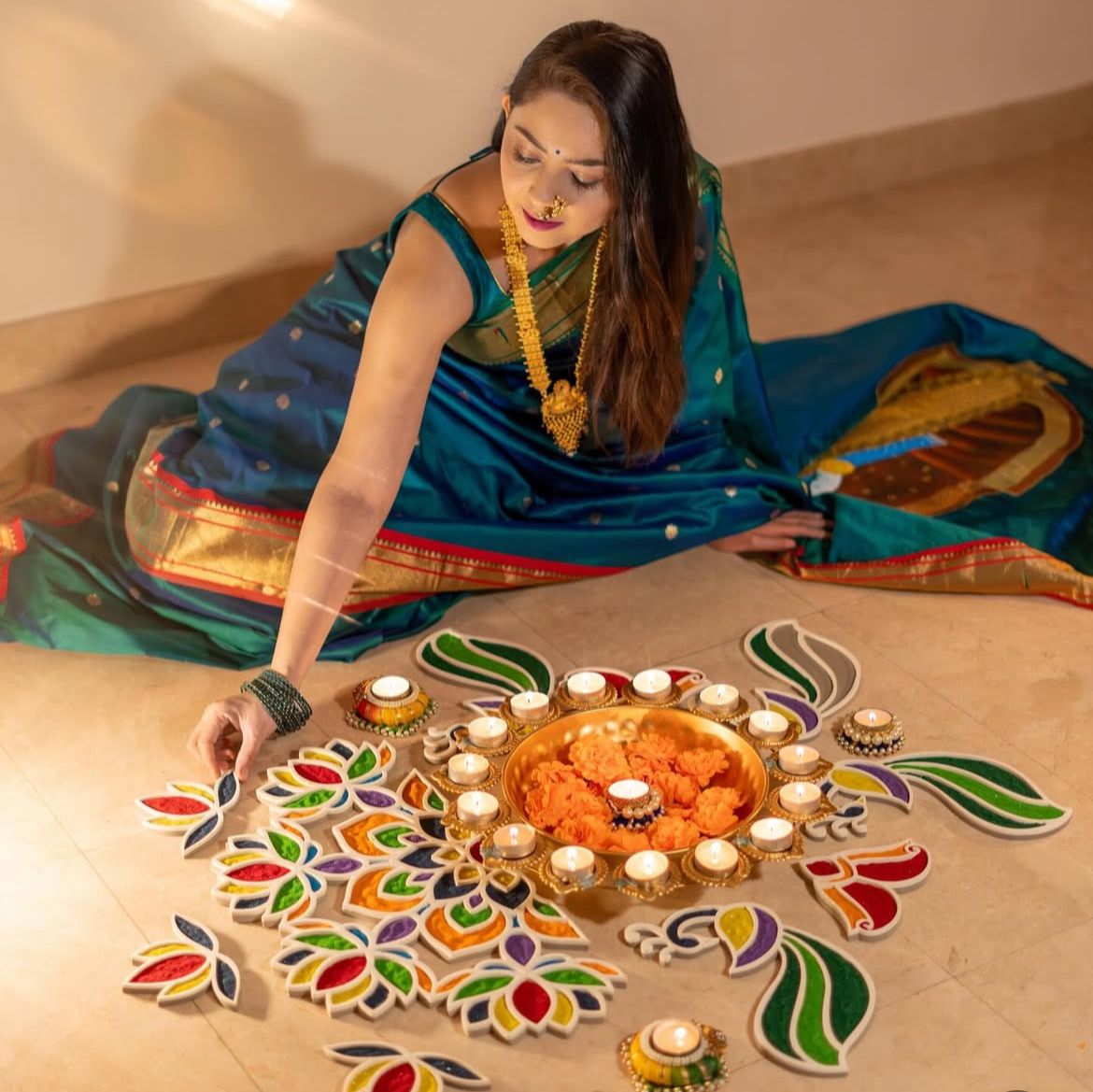 Bhavy Crochet Art Rangoli – Ready-to-Use Template – islandrangoli