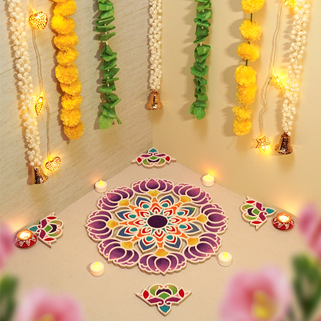 Bhavy Crochet Art Rangoli – Ready-to-Use Template – islandrangoli